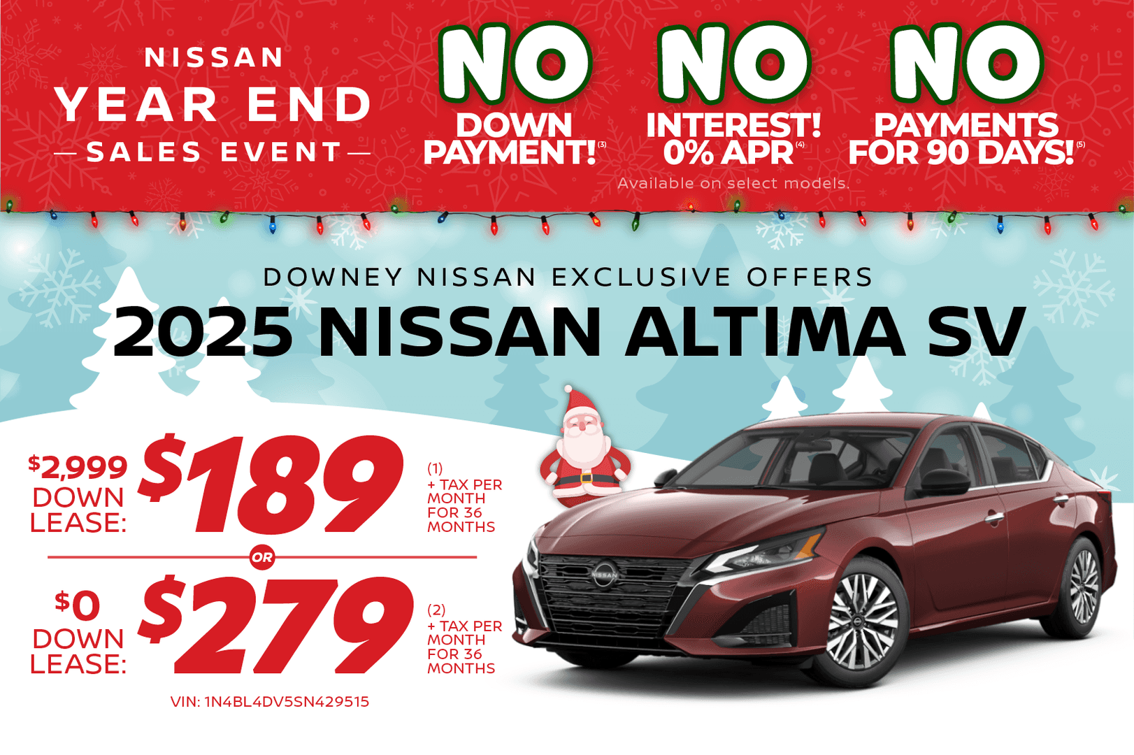 Nissan Lease Specials Near Norwalk | Nissan Car Deals Downey