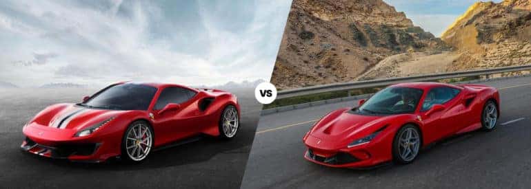 Ferrari 488 Pista vs. Ferrari F8 Tributo | Compare Performance, Power ...