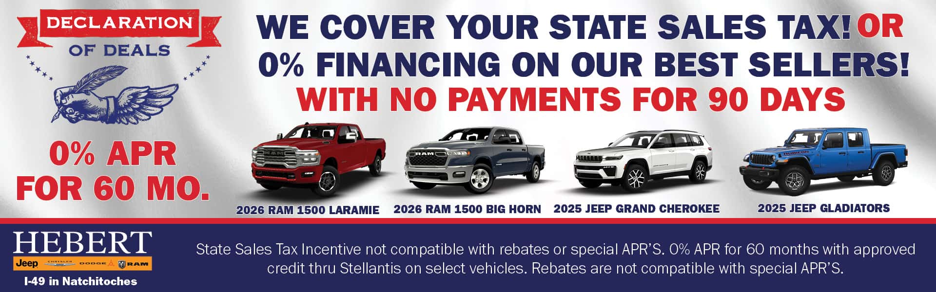 Chrysler Dodge Jeep Ram Dealer in Natchitoches | Hebert Jeep Chrysler ...