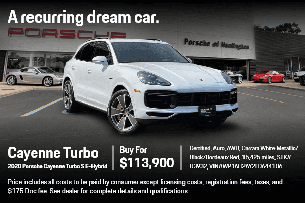 Used, Pre-Owned Auto Specials | Huntington Porsche